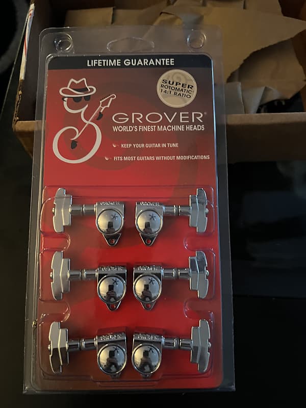 Grover Super rotomatics (109 Series) 3+3 Tuners Chrome 2020’s | Reverb