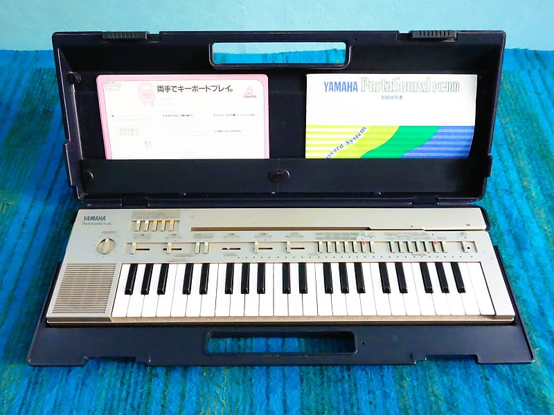 Yamaha PortaSound PC-100 Synthesizer - w/ Original Case, | Reverb UK