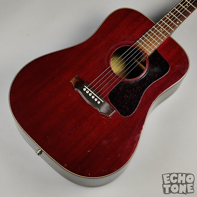 1973 Guild D-25 (OHSC, Cherry) | Reverb