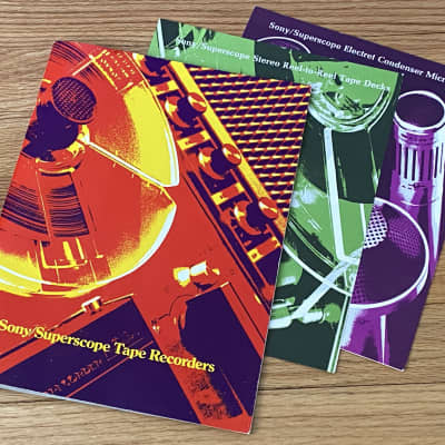 Vintage Sony Superscope Tape Recorder Reel To Reel Brochure | Reverb