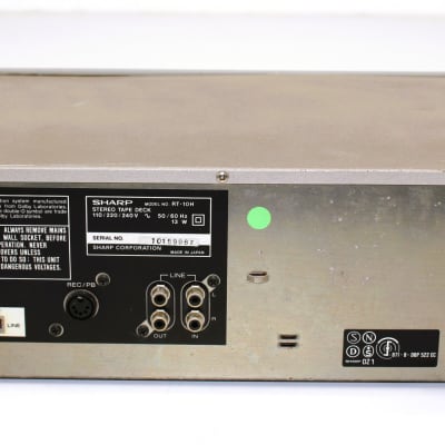 Sharp RT-10 cassette deck | Reverb