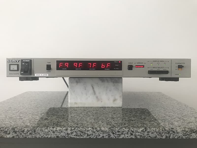 Sony BVG-1500 PS Rack Mounted Time Code Generator PAL Video | Reverb