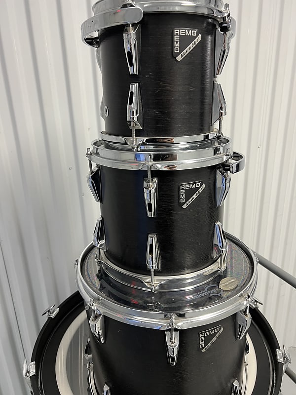 Vintage 1997 Remo Master Edge 516 in Ebony Stain | Reverb