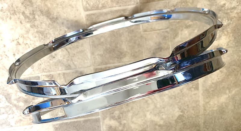 Pearl 14 inch / 10 lug snare drum rim set - 1 batter side & 1 | Reverb