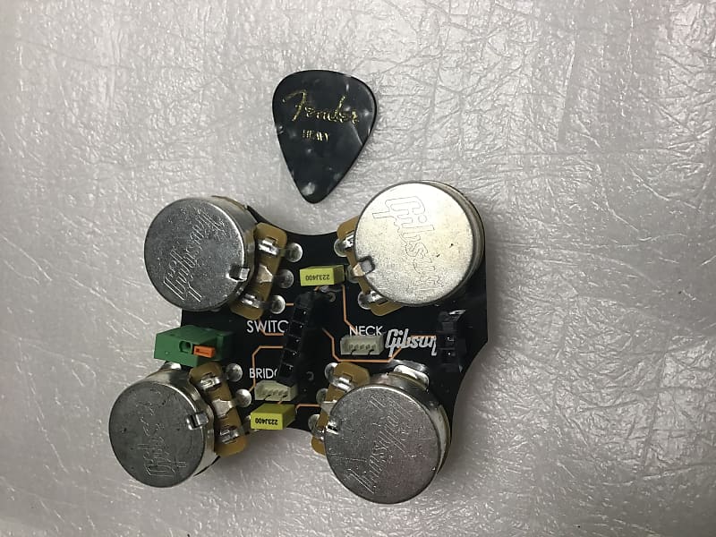 Gibson SG PCB Pots board; 2 tone, 2 Vol. Quick connects Mint, | Reverb