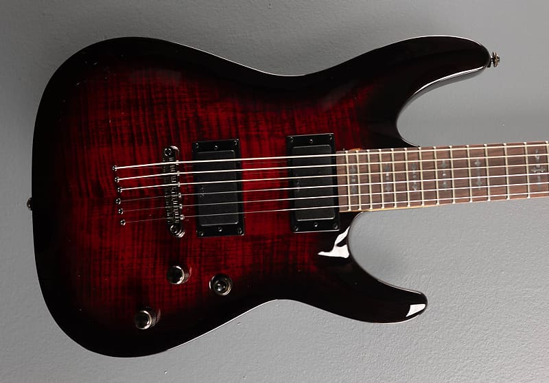 Schecter Demon 6 - Crimson Red Burst | Reverb
