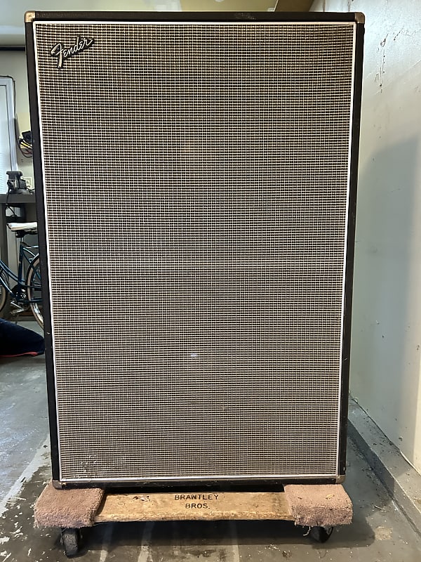 Vintage Fender Dual Showman 2 x 15 Cabinet 1968 - Black | Reverb