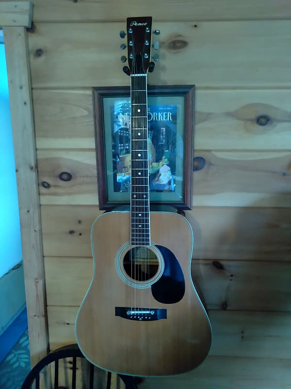 Penco A-16 Acoustic Guitar 1960's 70's - Natural W/HSC | Reverb