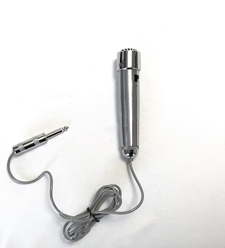 1960’s Vintage Monarch MC-24 Chrome HiZ Crystal Microphone- | Reverb