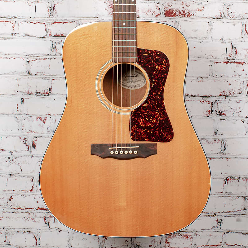 Vintage Guild D25-NT R.I. Factory Acoustic Guitar w/ OHSC | Reverb