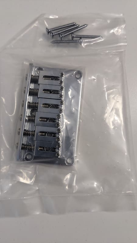 Gotoh Hard tail bridge - Chrome | Reverb