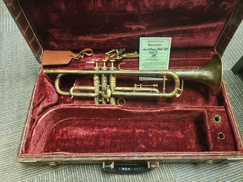 Vintage F. Besson Pre-War Model 130 Large-Bore Trumpet W/ | Reverb
