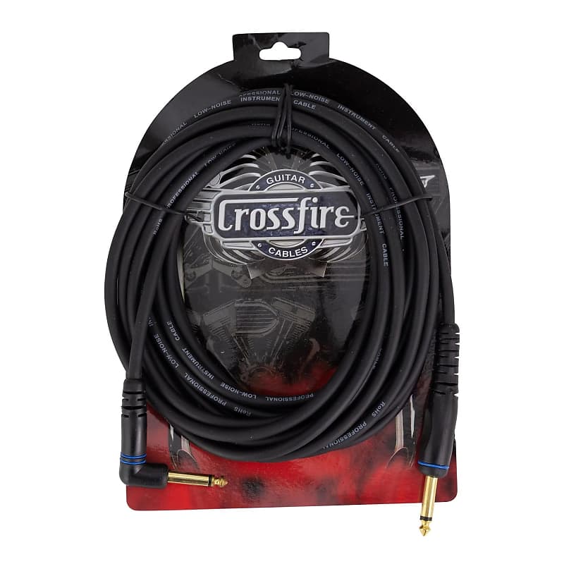 Crosssfire Instrument Cable with Straight/Angled Moulded | Reverb