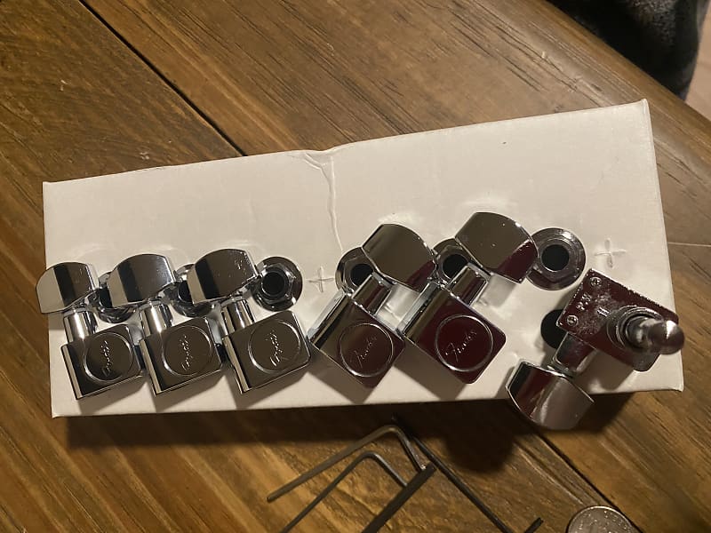 Fender stamped two pin tuners tuning head Tuner 2020 - Chrome | Reverb