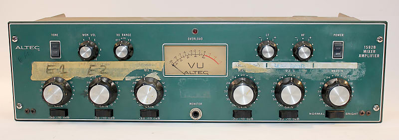 Altec 1592B 5 Channel Mixer Amplifier • Untested • As-Is • | Reverb