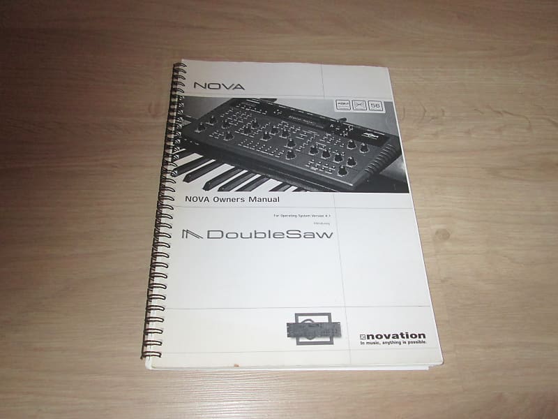 Novation Nova Original Owners Manual – Vintage Synthesizer | Reverb