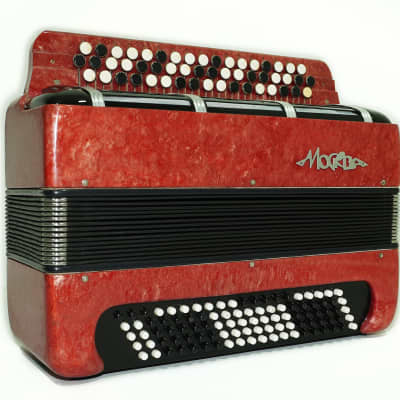 Russian Bayan Moscow, 3 Rows 100 Bass Original Button | Reverb