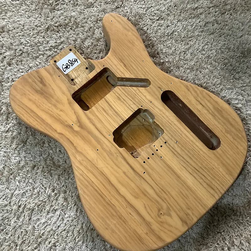 DIY Project Solid Ash Wood Telecaster Tele Style Guitar Body | Reverb