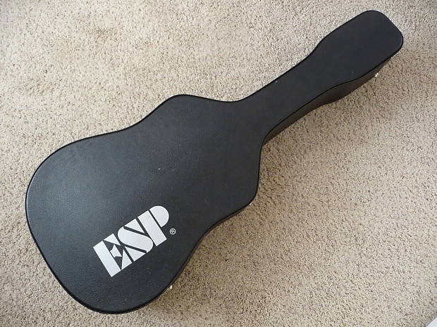 ESP LTD AC-30E QM Acoustic / Electric , See Thru Red Quilted | Reverb