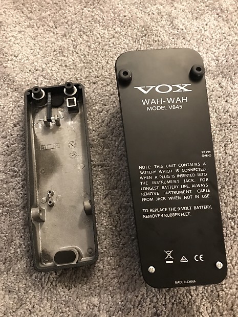 Vox V845 empty wah shell for DIY projects Black | Reverb