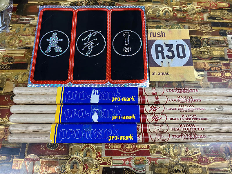 NEIL PEART SIGNATURE LIMITED EDITION RUSH 3 PACK DRUM STICKS | Reverb