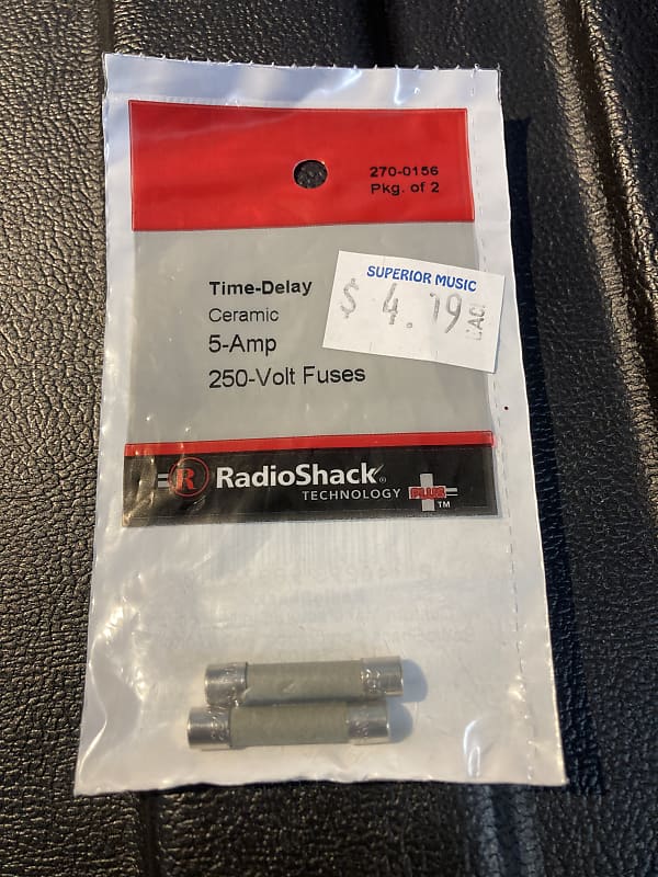 Radio Shack 5A 250V time delay Ceramic Fuses 2023 - Pack of 2 | Reverb