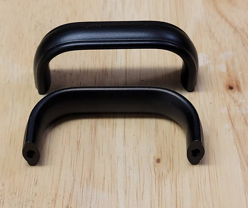 Amplifier rack handles - (pair) - Black anodized | Reverb