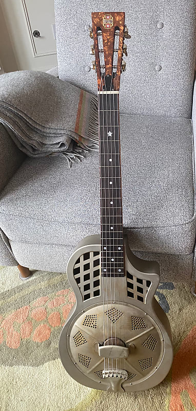 Republic Resonator • Highway 66 Model • Antique Steel | Reverb