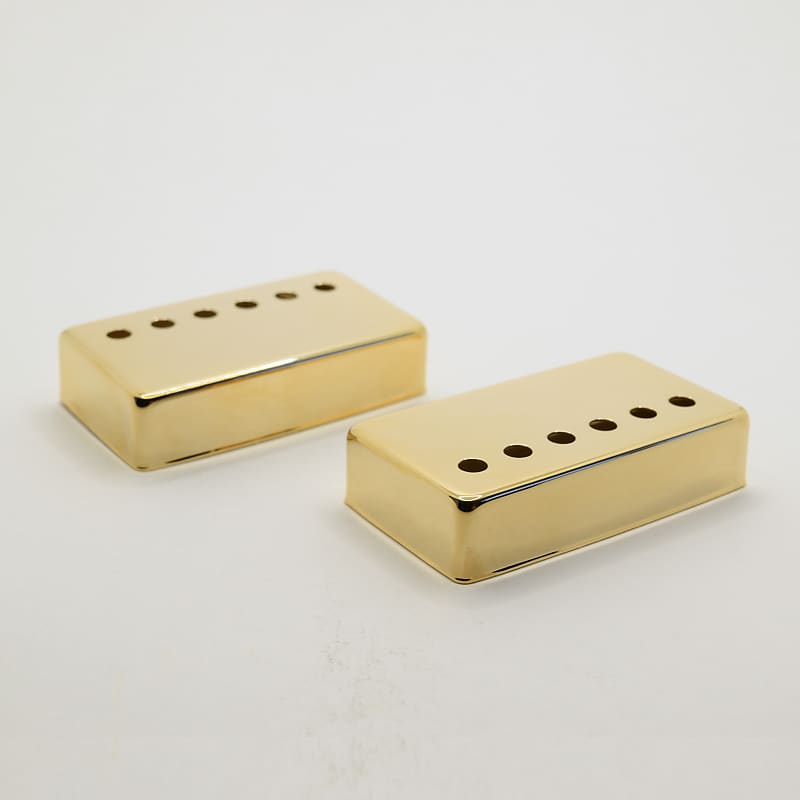 Set of 2 Humbucker Pickup Covers in Gold | Reverb