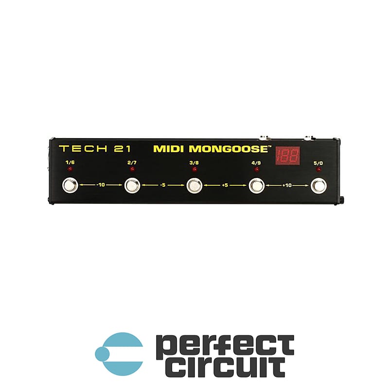 Tech 21 MIDI Mongoose 5-Button Foot Controller [DEMO] | Reverb UK