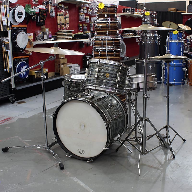 1967 Ludwig "Blue Oyster" Down Beat Kit with hardware and | Reverb