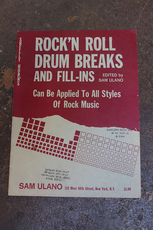 "Rock n Roll Drum Breaks and Fill-Ins" Book by Sam Ulano | Reverb