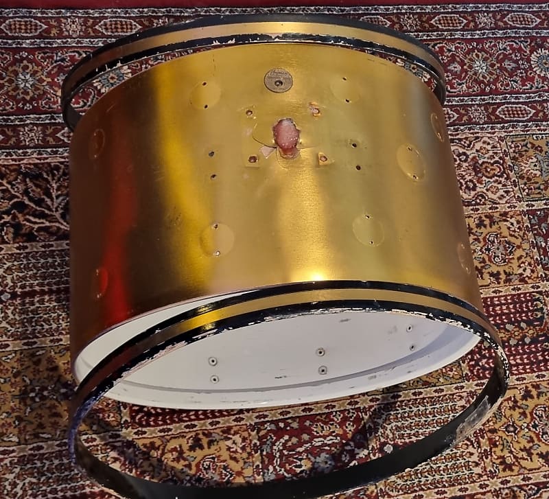 Hayman Vibrasonic 24" Bass Drum- Gold Ingot - Vintage | Reverb UK