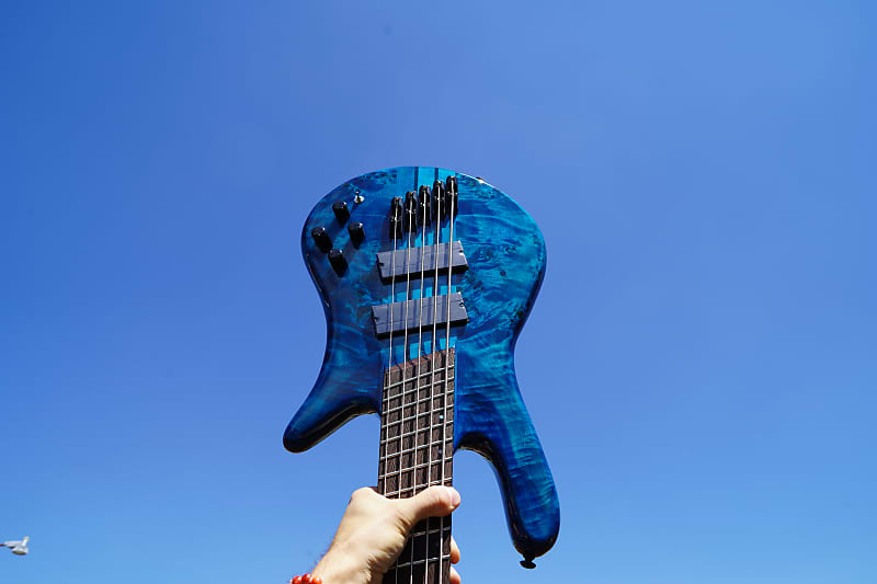 Spector NS Dimension 5 - Multi Scale Black & Blue 5-String | Reverb