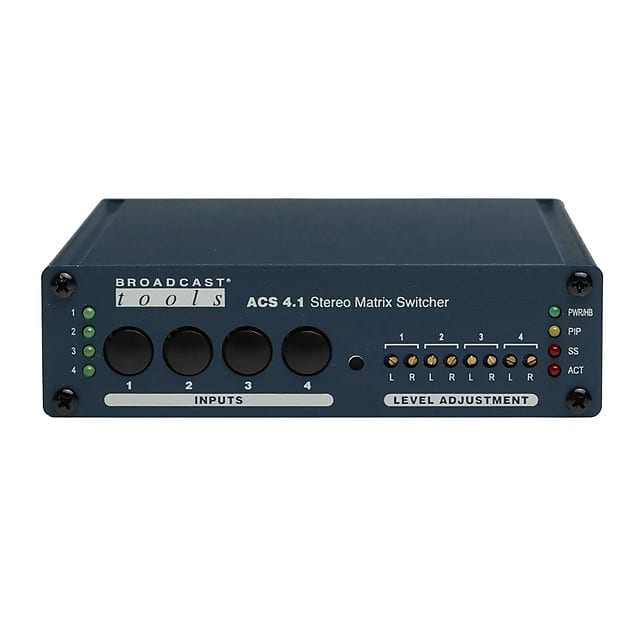 Broadcast Tools ACS 4.1 4x1 Stereo audio matrix switcher | Reverb