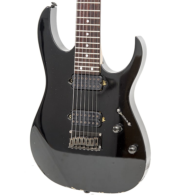 Used Ibanez RG7621 7-String Black Electric Guitar | Reverb