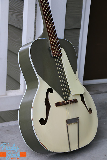 ~Art Deco~ RARE 1962 Silvertone "Colorado" Archtop - Kentucky | Reverb