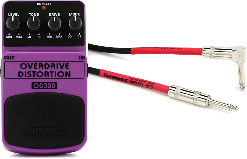 Behringer OD300 Overdrive / Distortion Pedal Bundle with Pro | Reverb