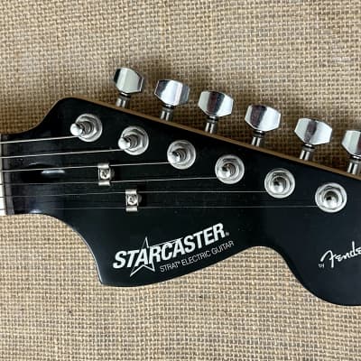 Fender Starcaster Stratocaster - Black with Matching | Reverb