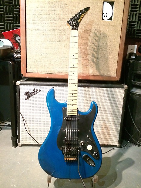 Kramer Pacer Deluxe 1985 Trans Blue USA American w/ MAPLE | Reverb UK