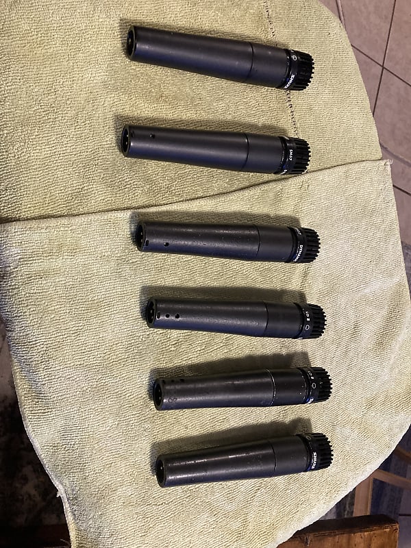 Lot of 6 Shure SM57 Microphones, Cables & Case | Reverb