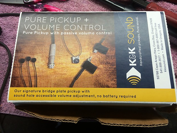 K&K Pure Mini With Volume Control For 6 String Acoustic | Reverb