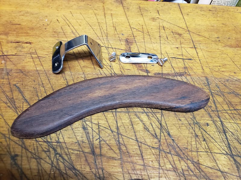 1970's Vintage Unbranded Mahogany Banjo Guitar Arm Rest w/ | Reverb