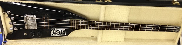 Circle Headless 4 string bass Black with hard shell case | Reverb