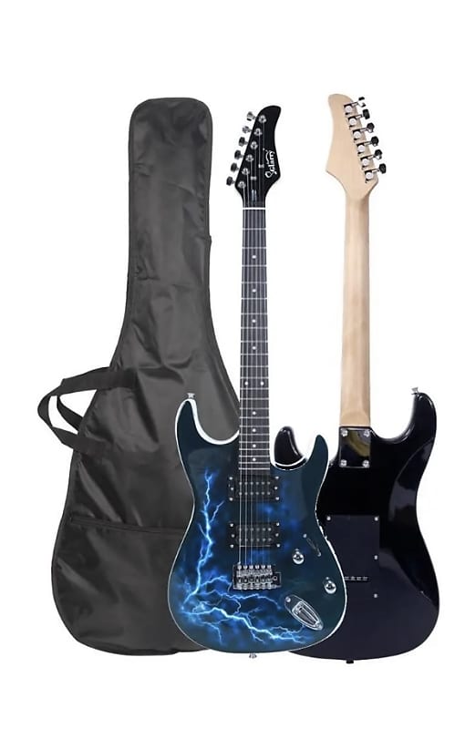 Glarry Stratocaster Lightning Bolt with GigBag | Reverb