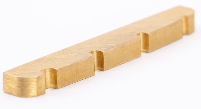 Basic 43mm Slotted Electric Bass Brass Nut for 4-String | Reverb