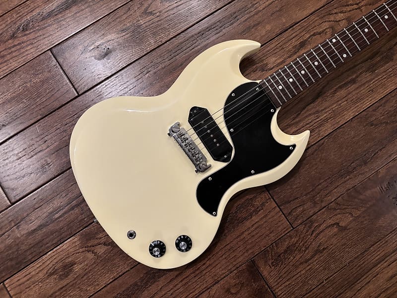 Excellent Condition 1980s Greco SJR-62 SG Junior Cream | Reverb UK