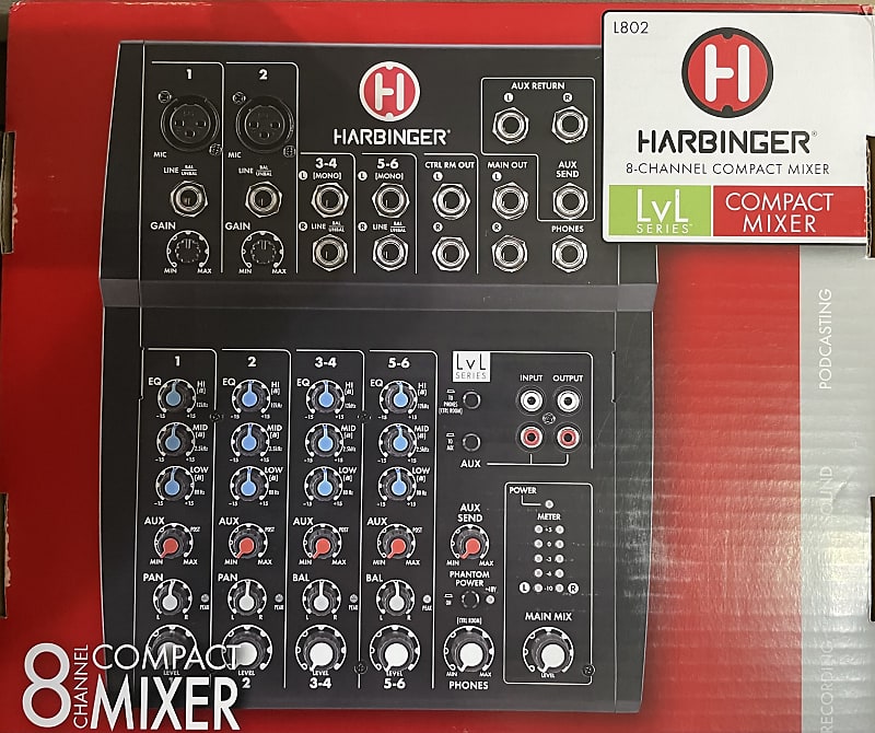 Harbinger L802 2021 Black | Reverb