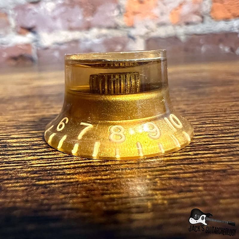 Gibson Reflector Knob "VOLUME" (1962-78 - Gold/Gold) | Reverb