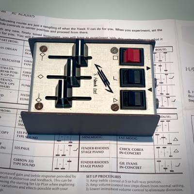 1970s original S.HAWK LTD. HAWK II 2 Treble Booster and Tonal | Reverb